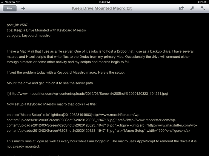 The Color of Plain Text - Macdrifter